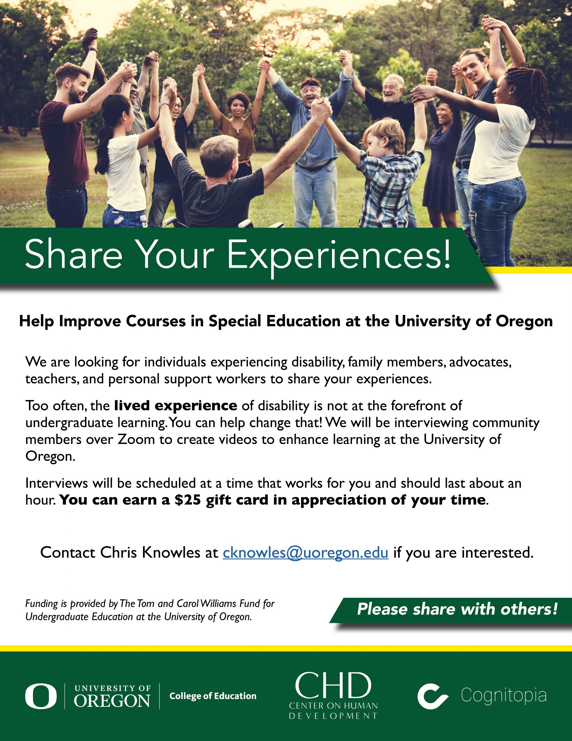 Project Inclusion: Help Improve Courses in Special Education at the ...